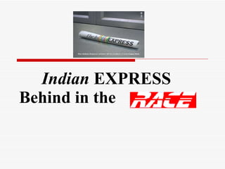 Market research on Indian Express | PPT