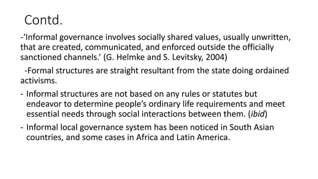 PPT on Informal governance[1].pptx