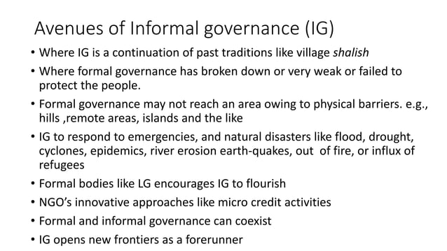 PPT on Informal governance[1].pptx