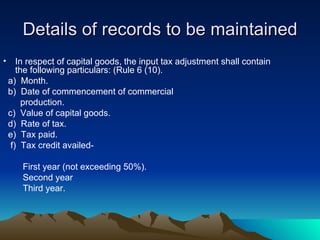 Ppt on input taxes credit mr sudhakar | PPT