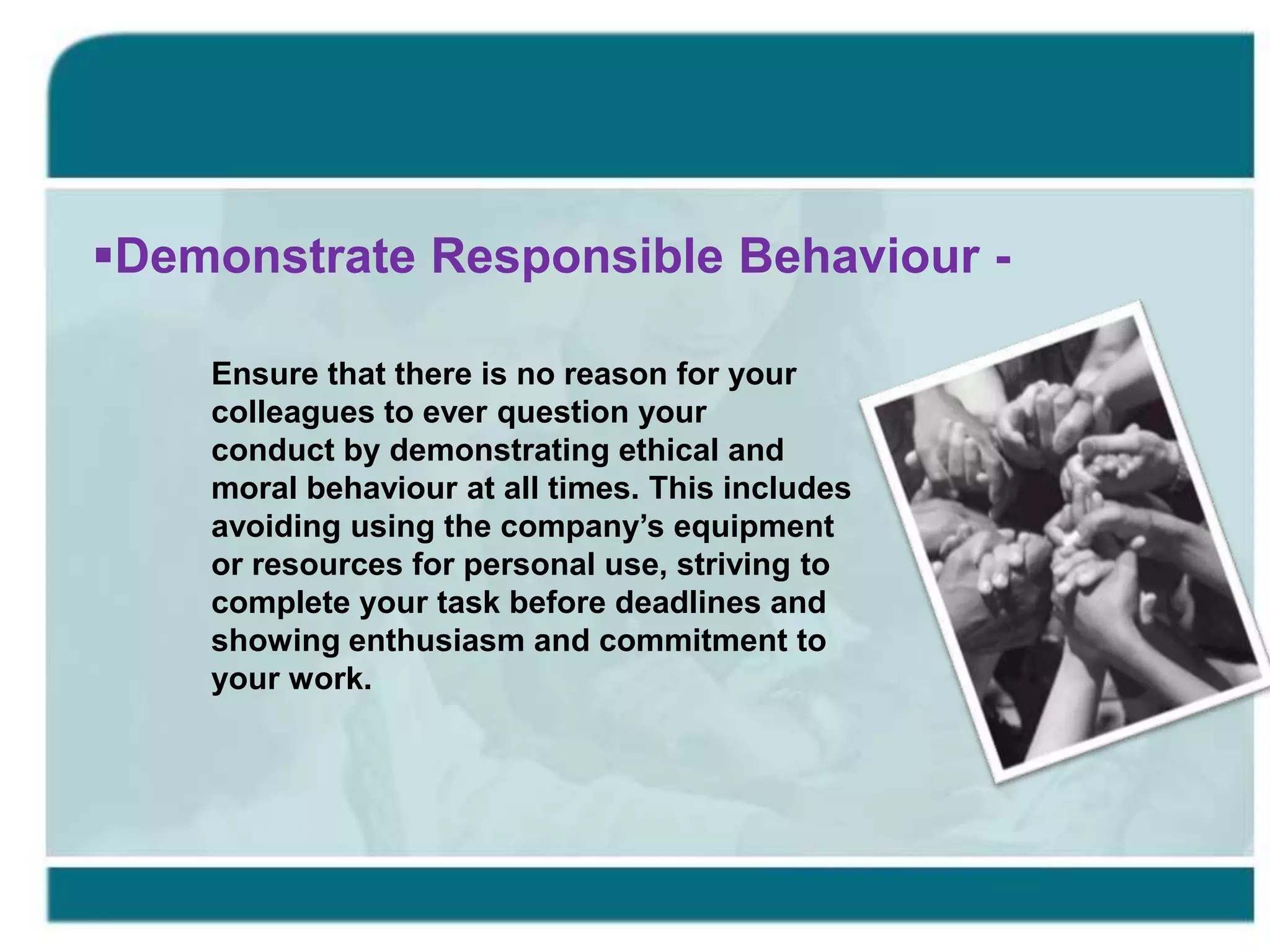 integrity at work | PPTX