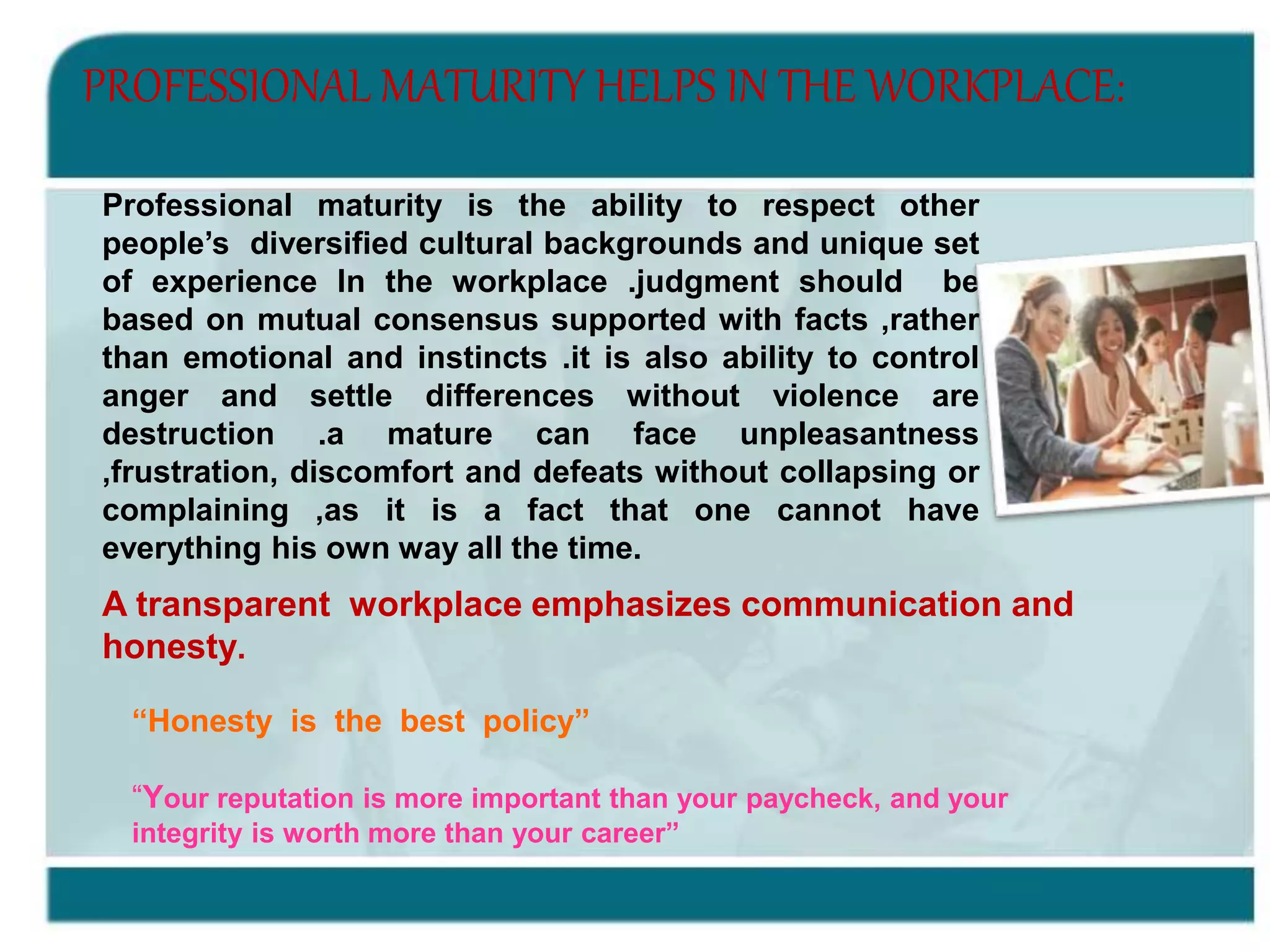 integrity at work | PPTX