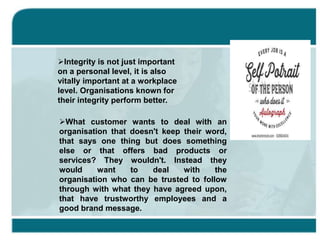 Importance Of Integrity At Work