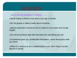 integrity at work | PPTX