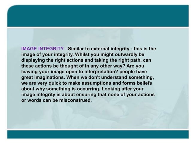 integrity at work | PPTX | Career Advice | Careers