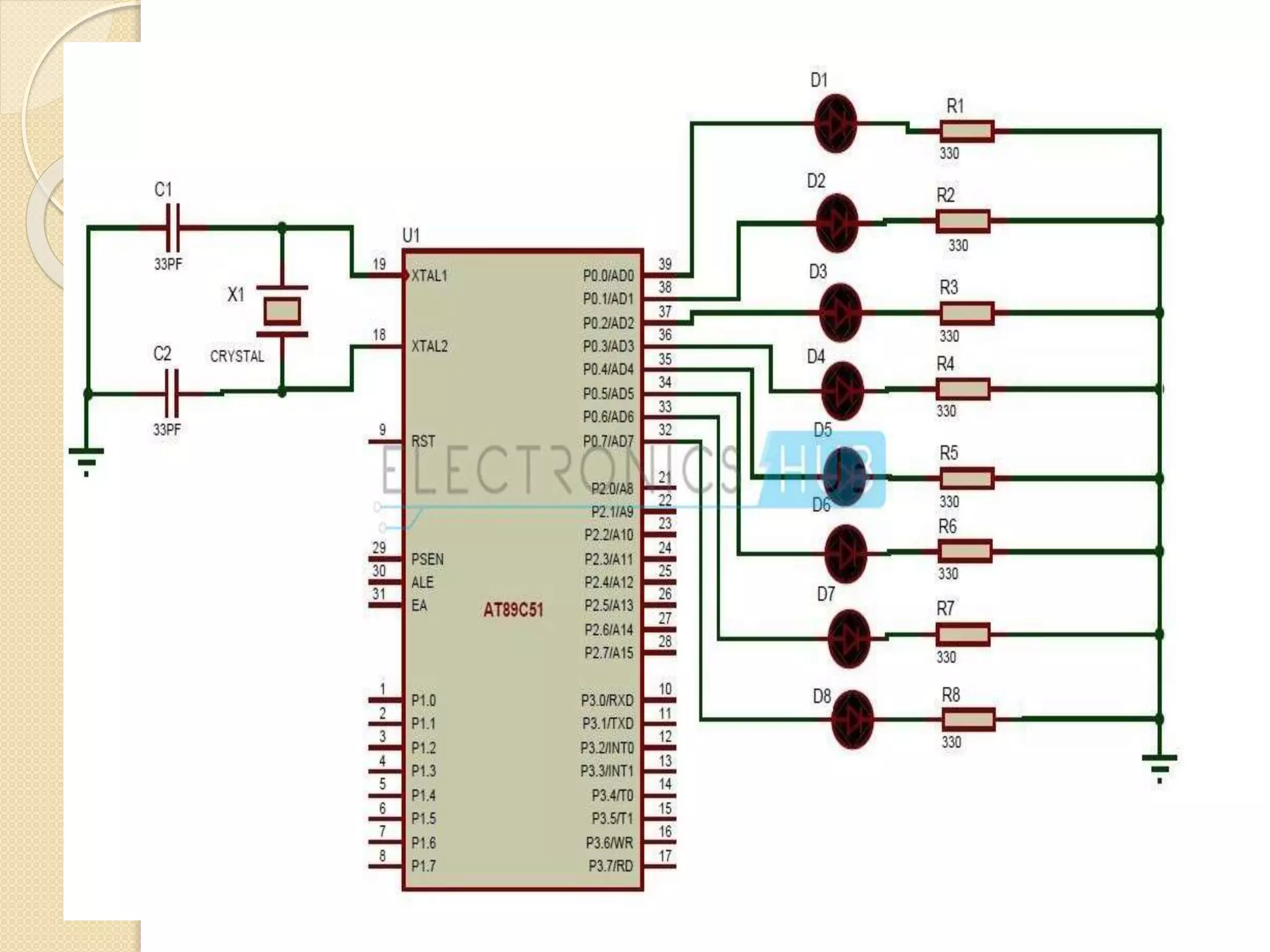 Ppt on interfacing led and 7 segment with 8951 | PPT