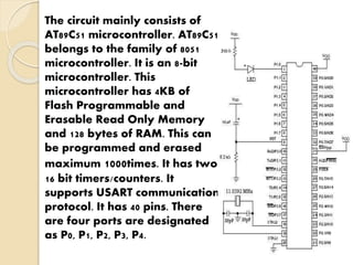 Ppt on interfacing led and 7 segmentwith 8951 | PPTX | Science
