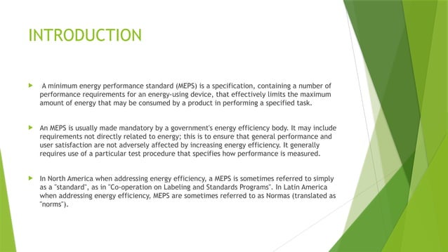 Introducing Minimum Energy Performance Standards | PPT