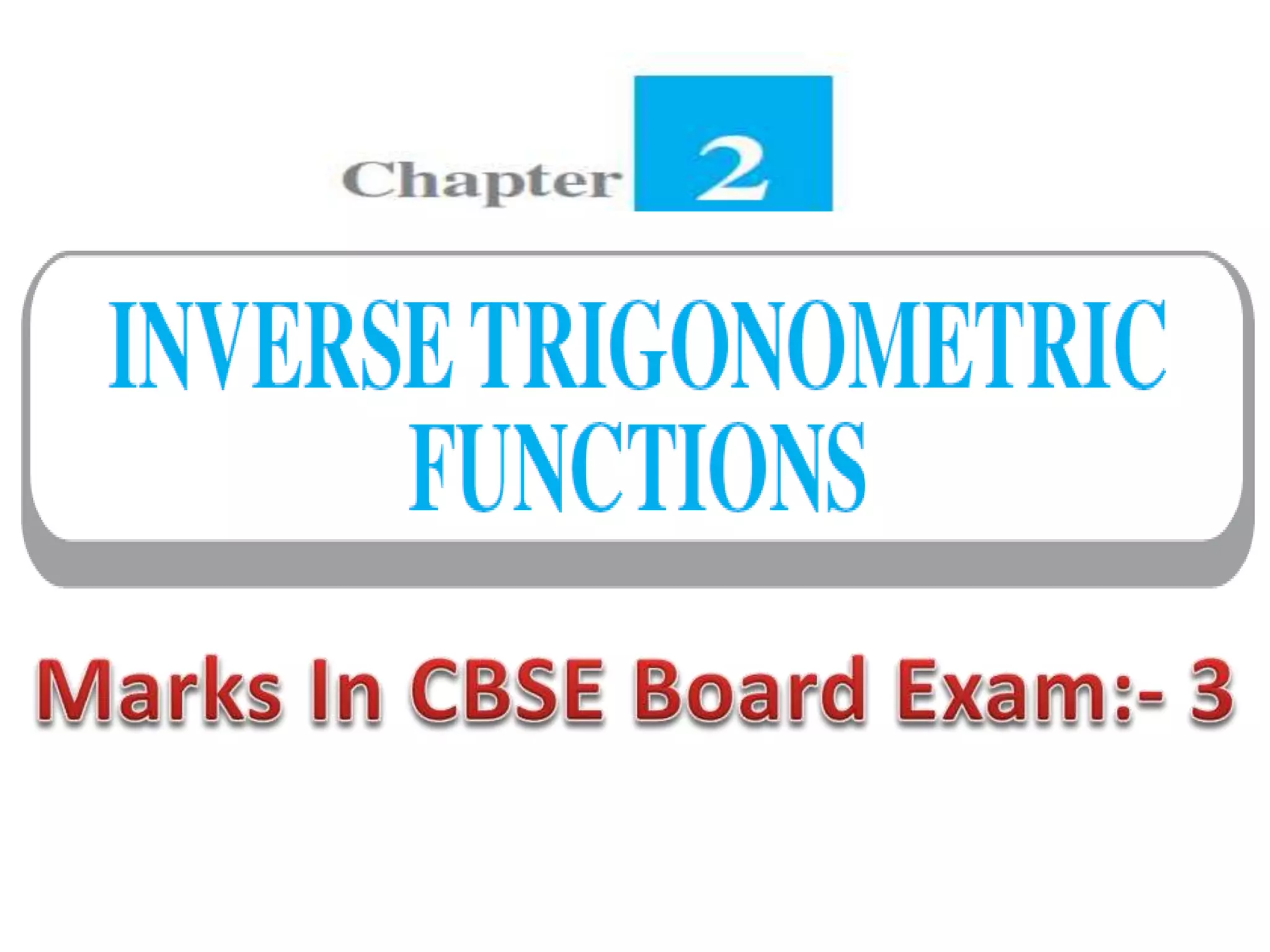 Ppt on inverse trigonometric functions | PPTX