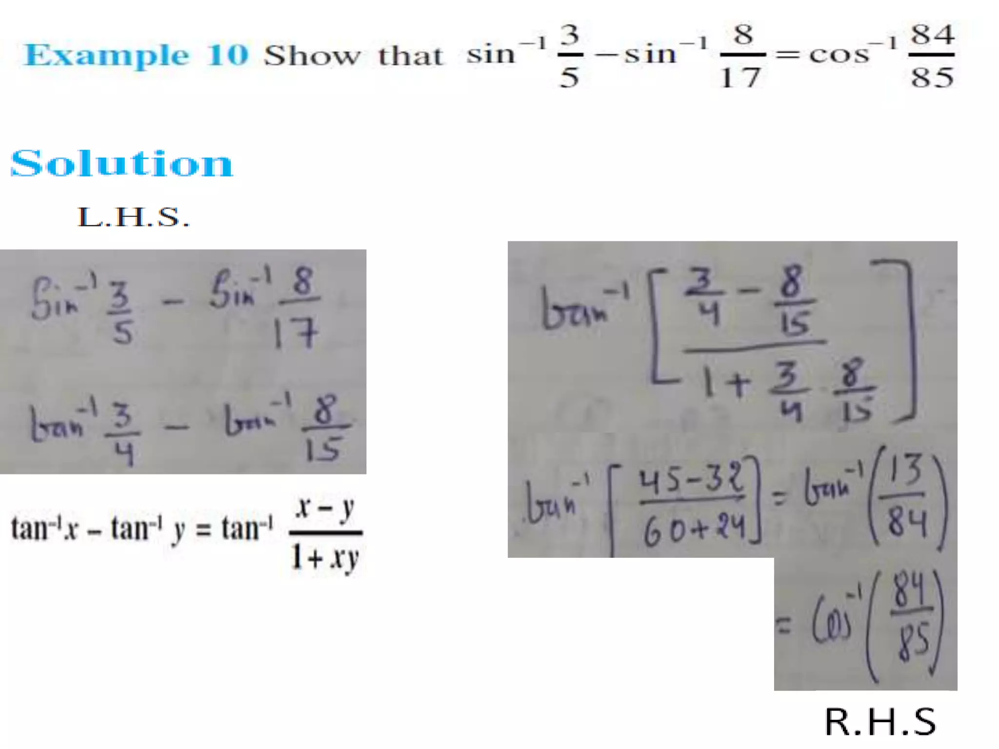 Ppt on inverse trigonometric functions | PPTX