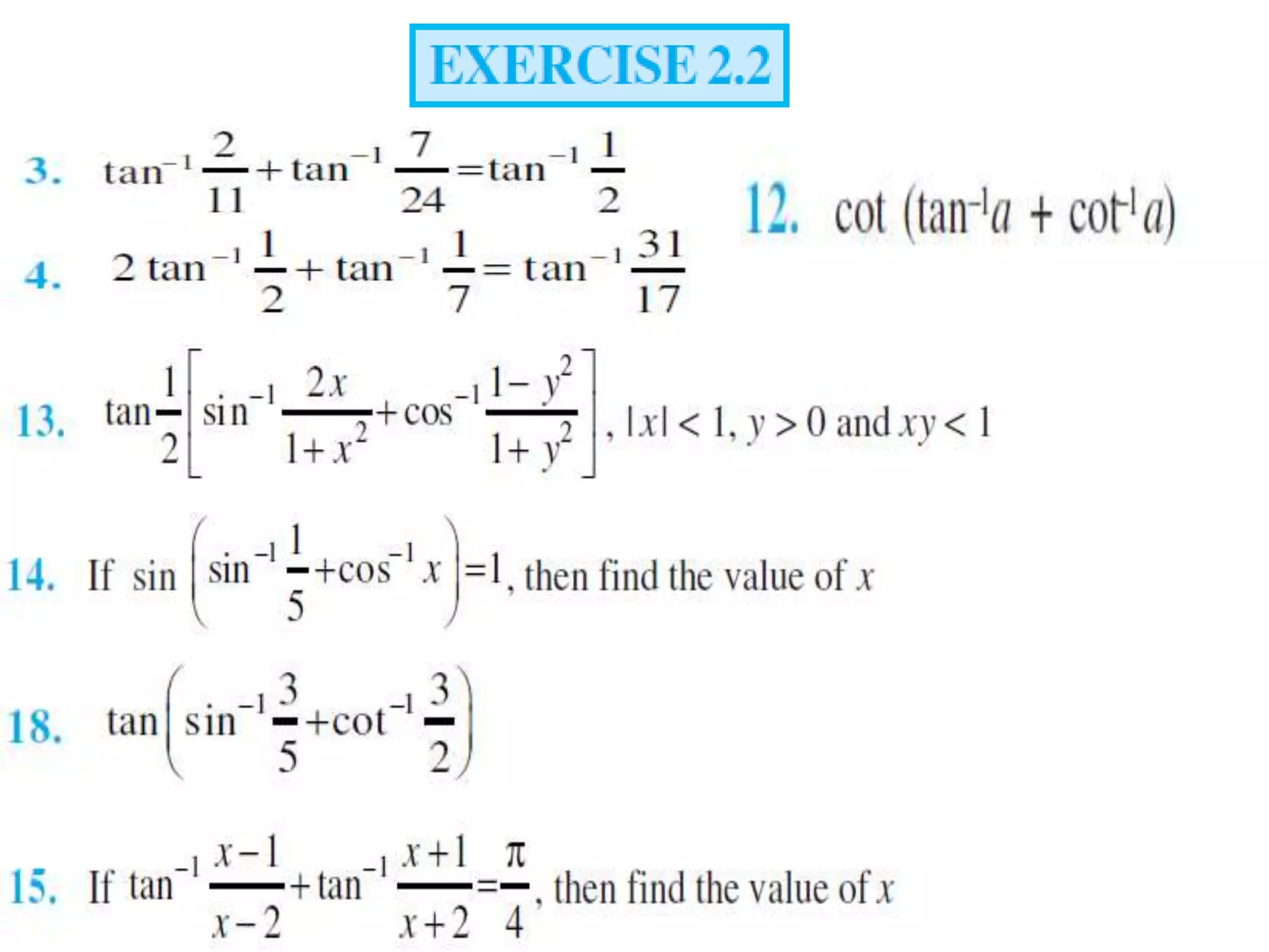 Ppt on inverse trigonometric functions | PPTX