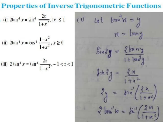 Ppt on inverse trigonometric functions | PPTX