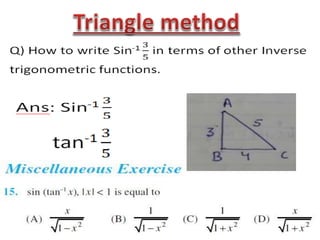 Ppt on inverse trigonometric functions | PPTX