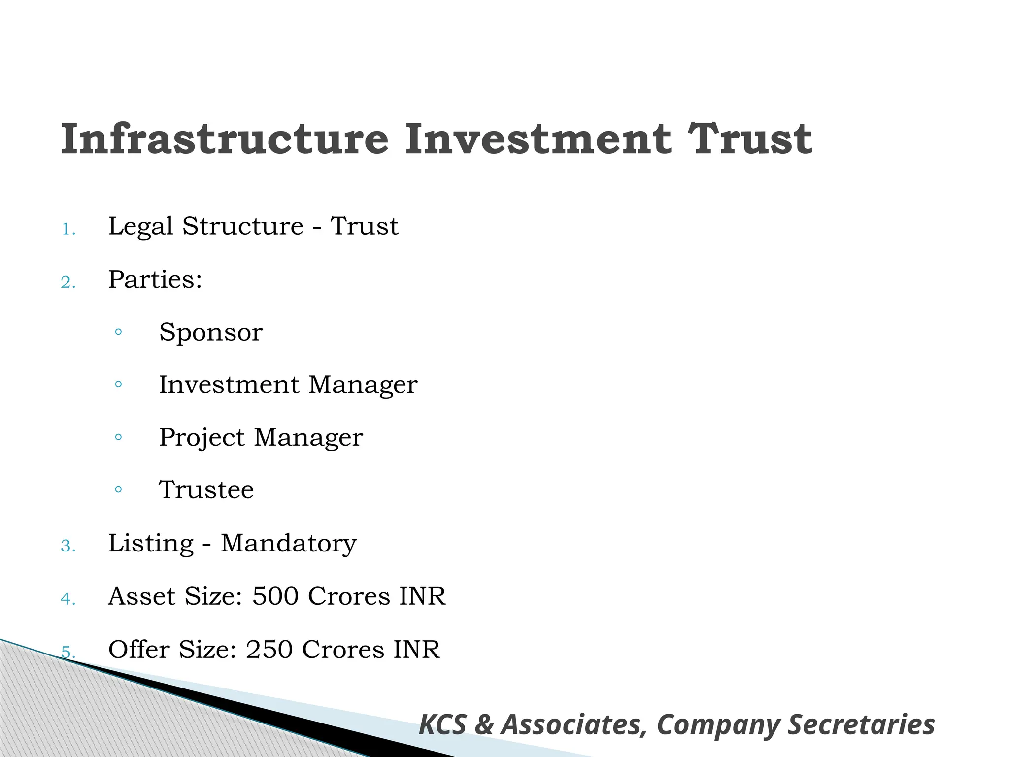 PPT on INVIT that is Infrastructure Investment Trust.pptx