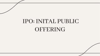 Initial Public Offering in Business .... | PDF