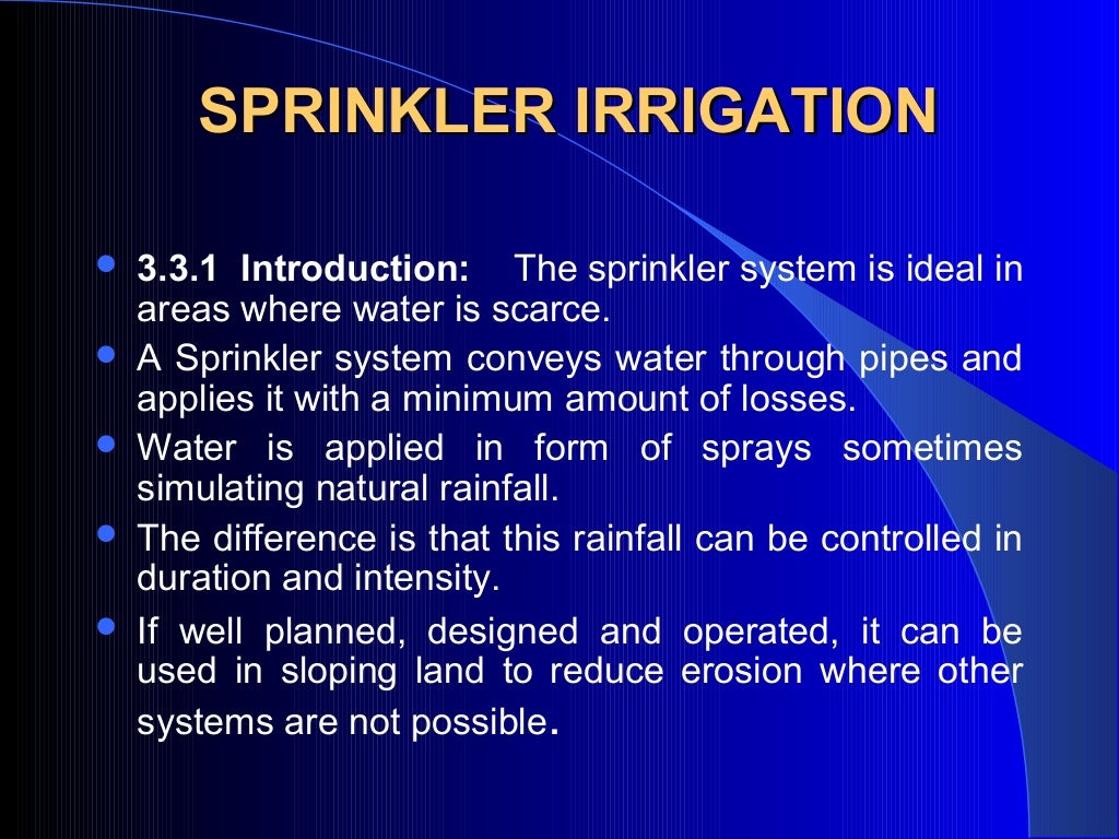 Ppt On Irrigation