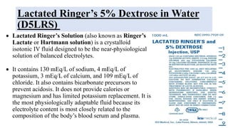 Different Type of Intravenous fluids | PPTX