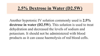 Different Type of Intravenous fluids | PPTX