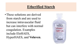 Different Type of Intravenous fluids | PPTX