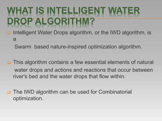 INTELLIGENT WATER DROPLET | PPTX