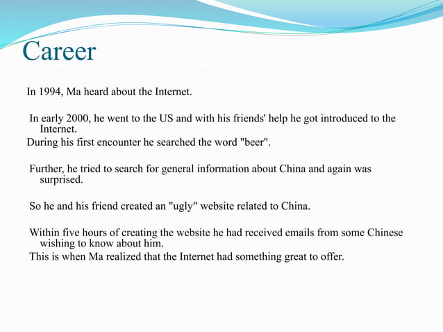 Ppt on jack ma | PPTX