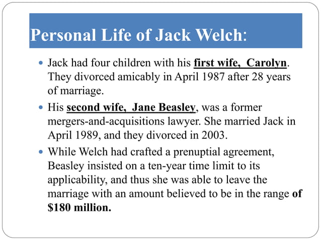 Ppt on Jack Welch | PDF
