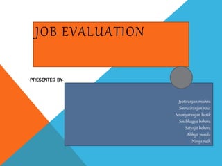 ppt on job evaluation...-1.pptx HRM students | PPT
