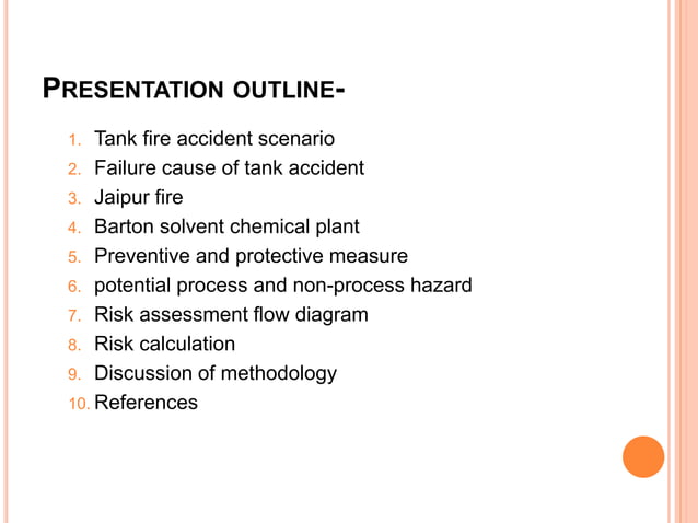 Hazard Assessment Methodology of Liquid Hydrocarbon Tank | Risk ...