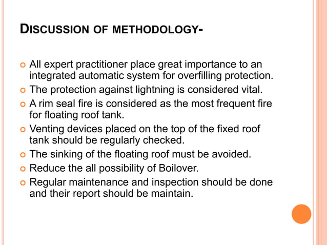 Hazard Assessment Methodology of Liquid Hydrocarbon Tank | Risk ...