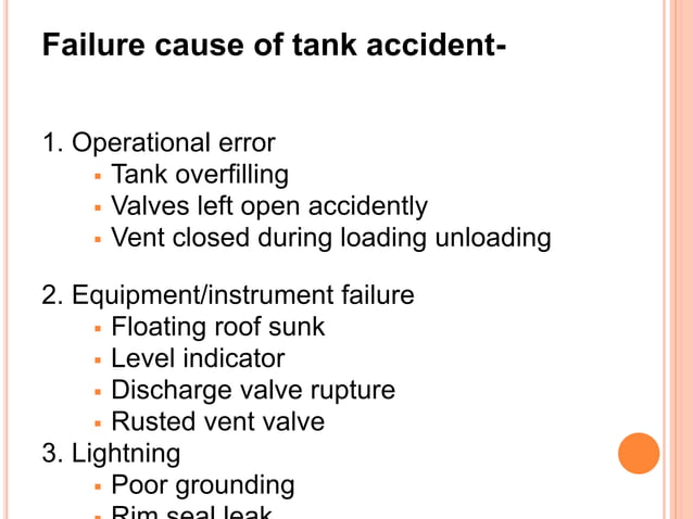 Hazard Assessment Methodology of Liquid Hydrocarbon Tank | Risk ...