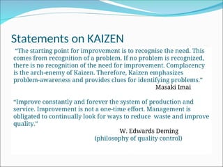 Kaizen presentation 1111dffxfgvnmcfi24464 | PPT
