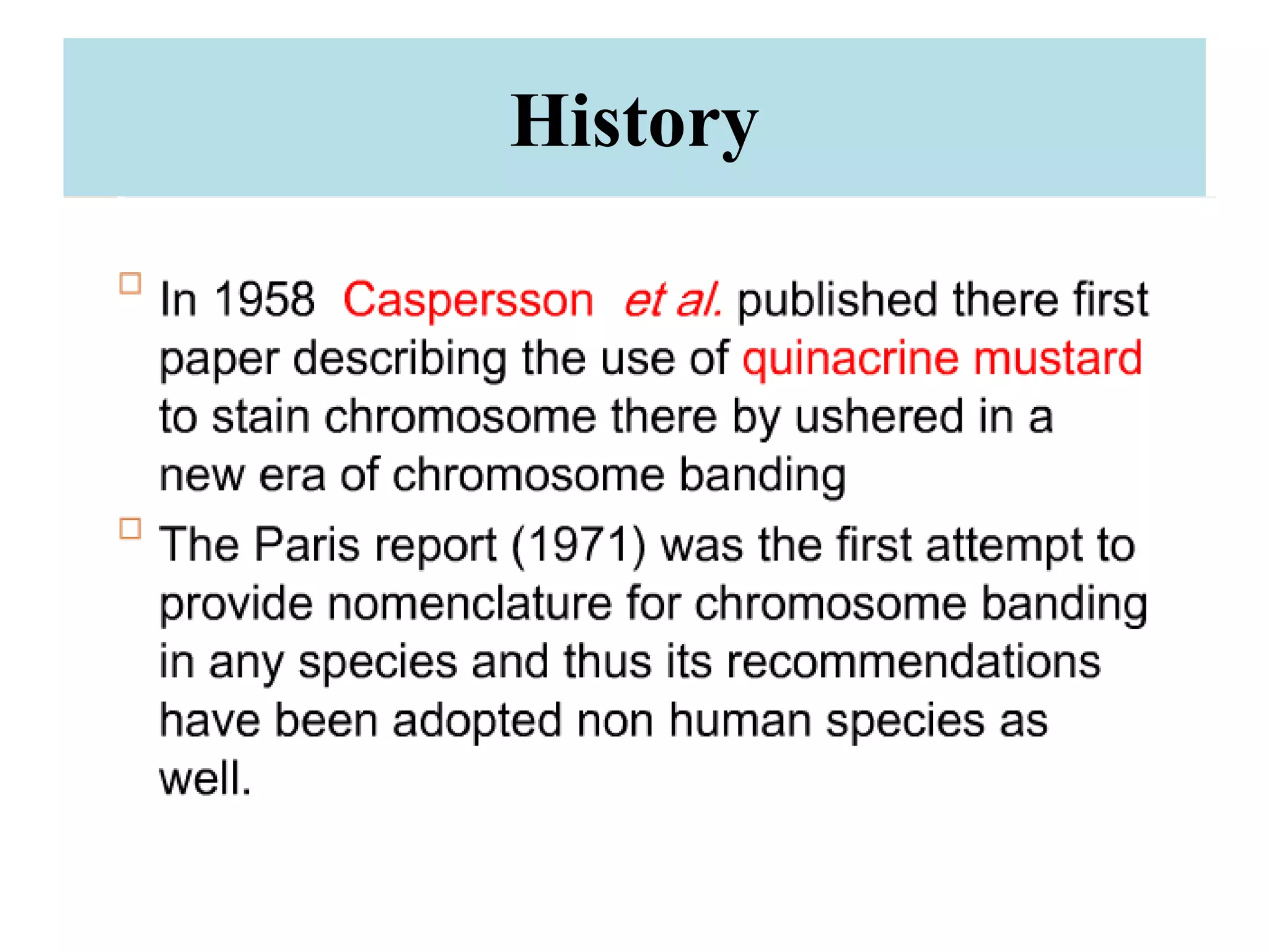 Ppt on karyotyping, chromosome banding and chromosome painting. | PPTX