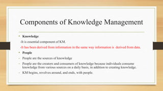 Ppt on knoweledge management | PPTX