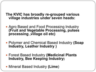 Ppt on kvic | PPTX