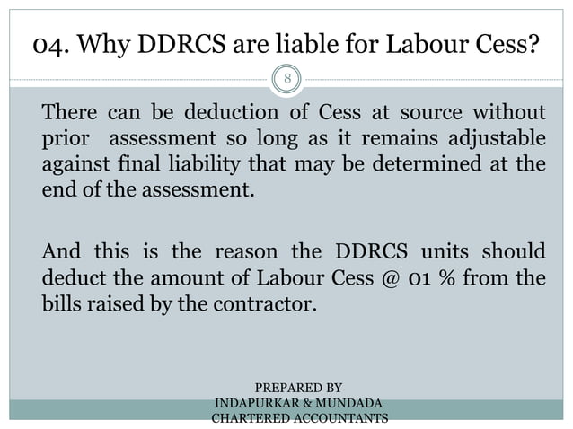 PPT on Labour Cess.pdf | Personal Taxes | Personal Finance