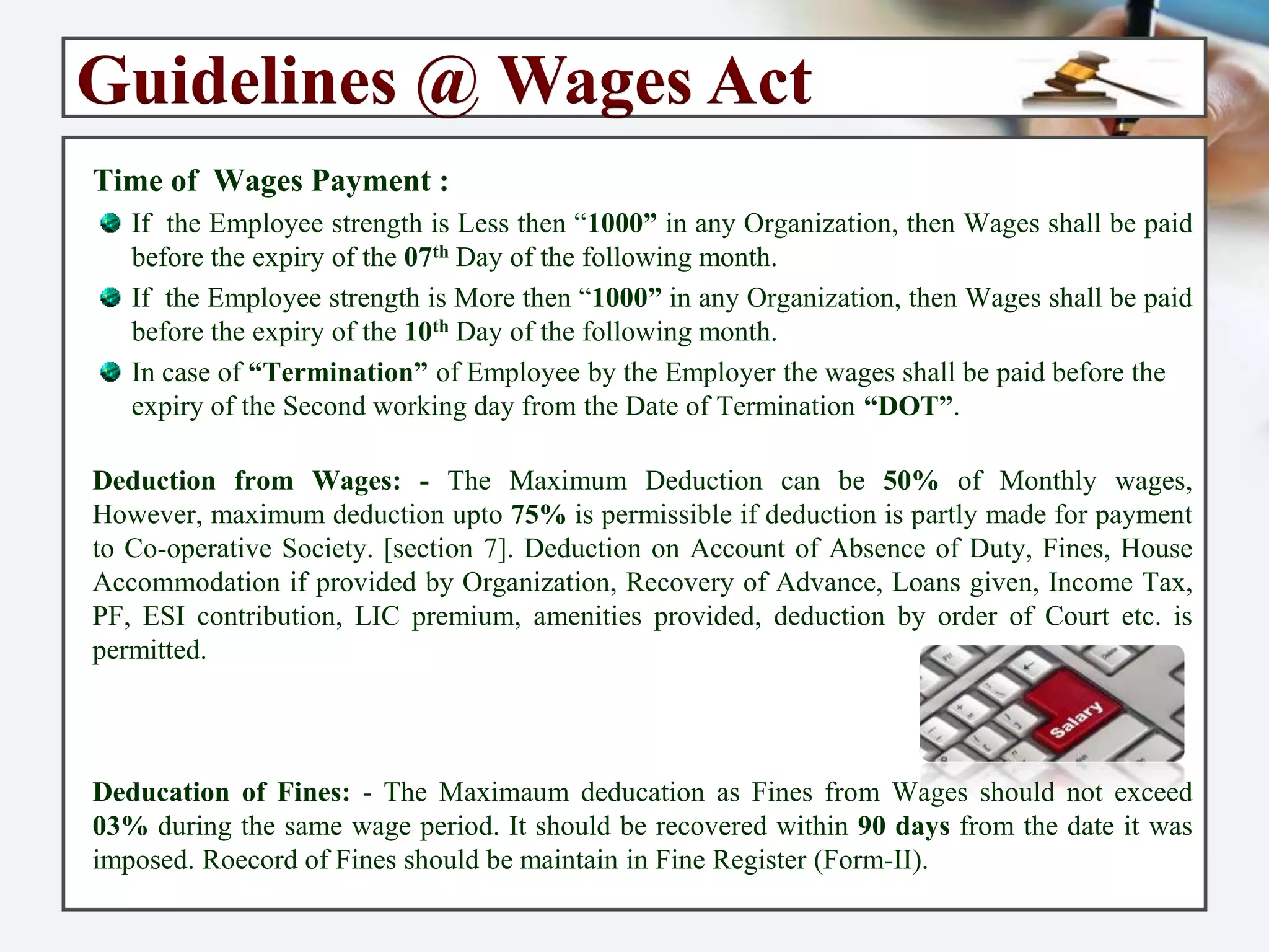PPT on "Labour Laws in India" | PPSX