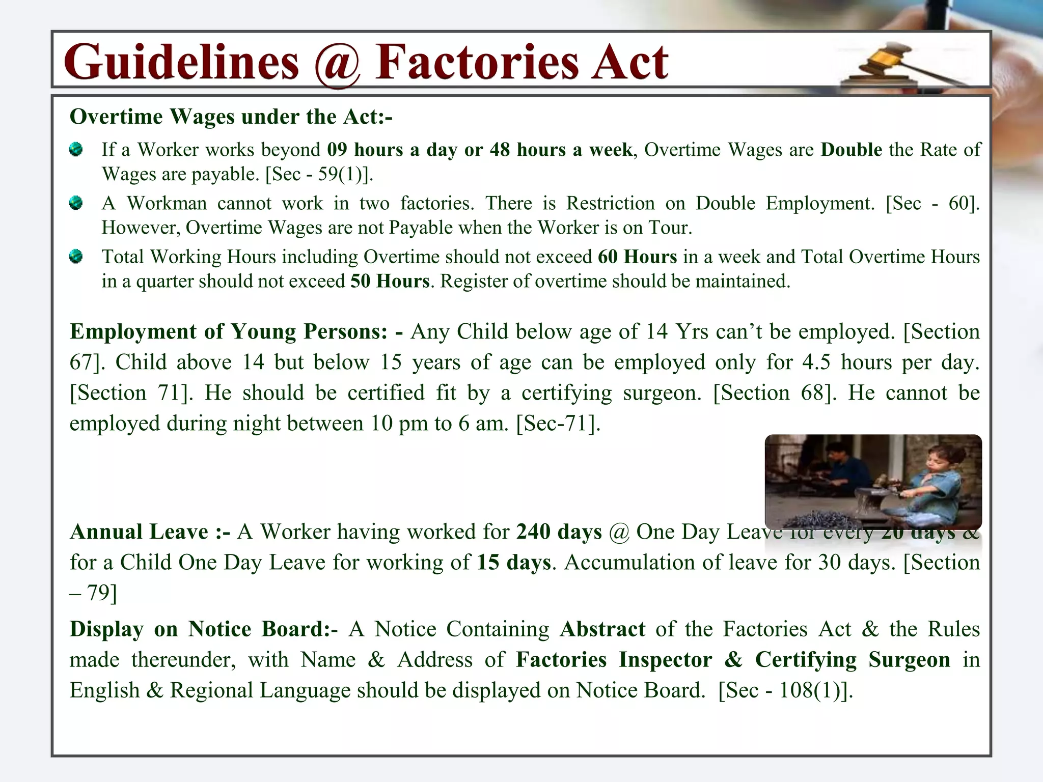 PPT on "Labour Laws in India" | PPSX
