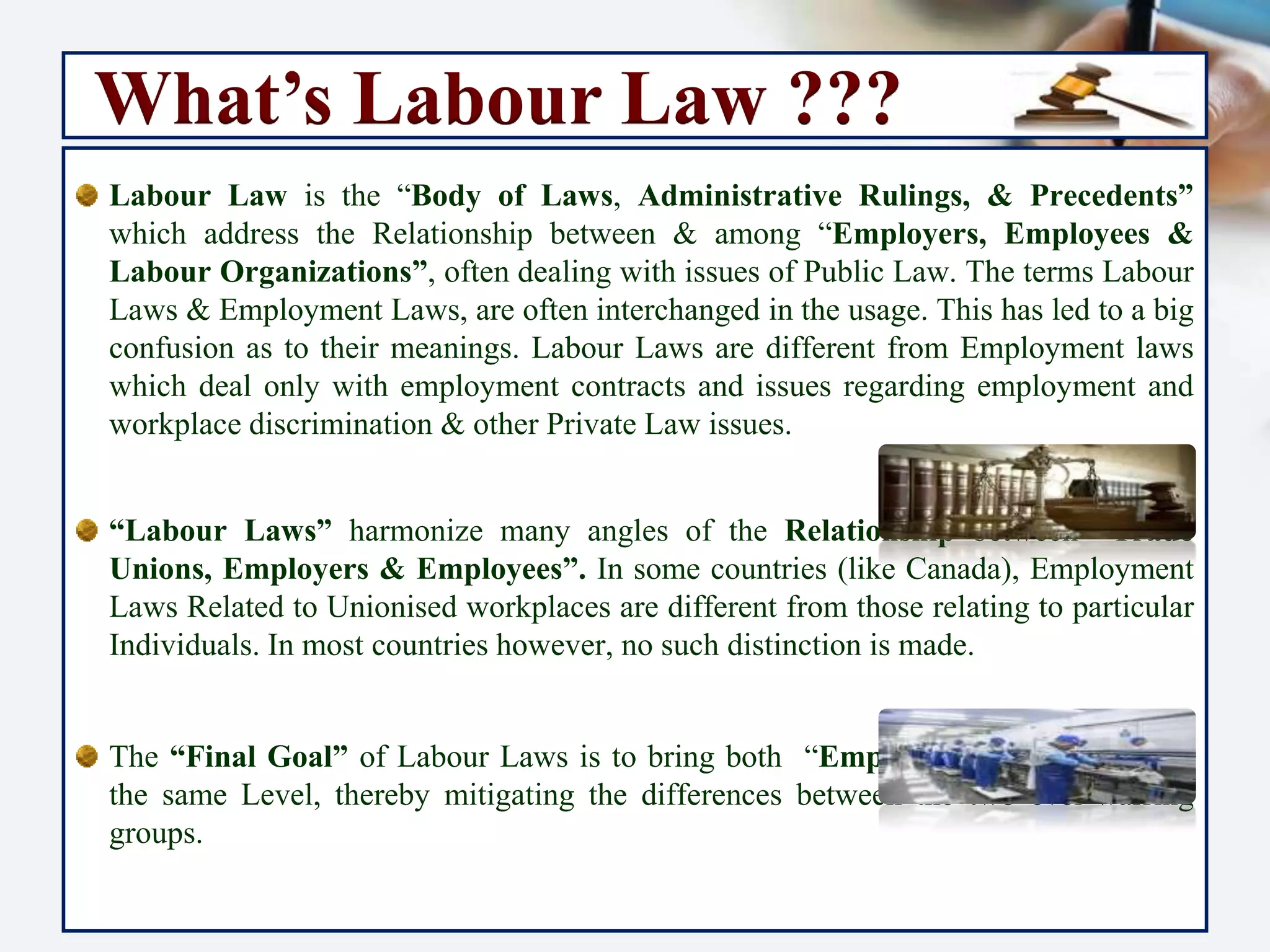 PPT on "Labour Laws in India" | PPSX