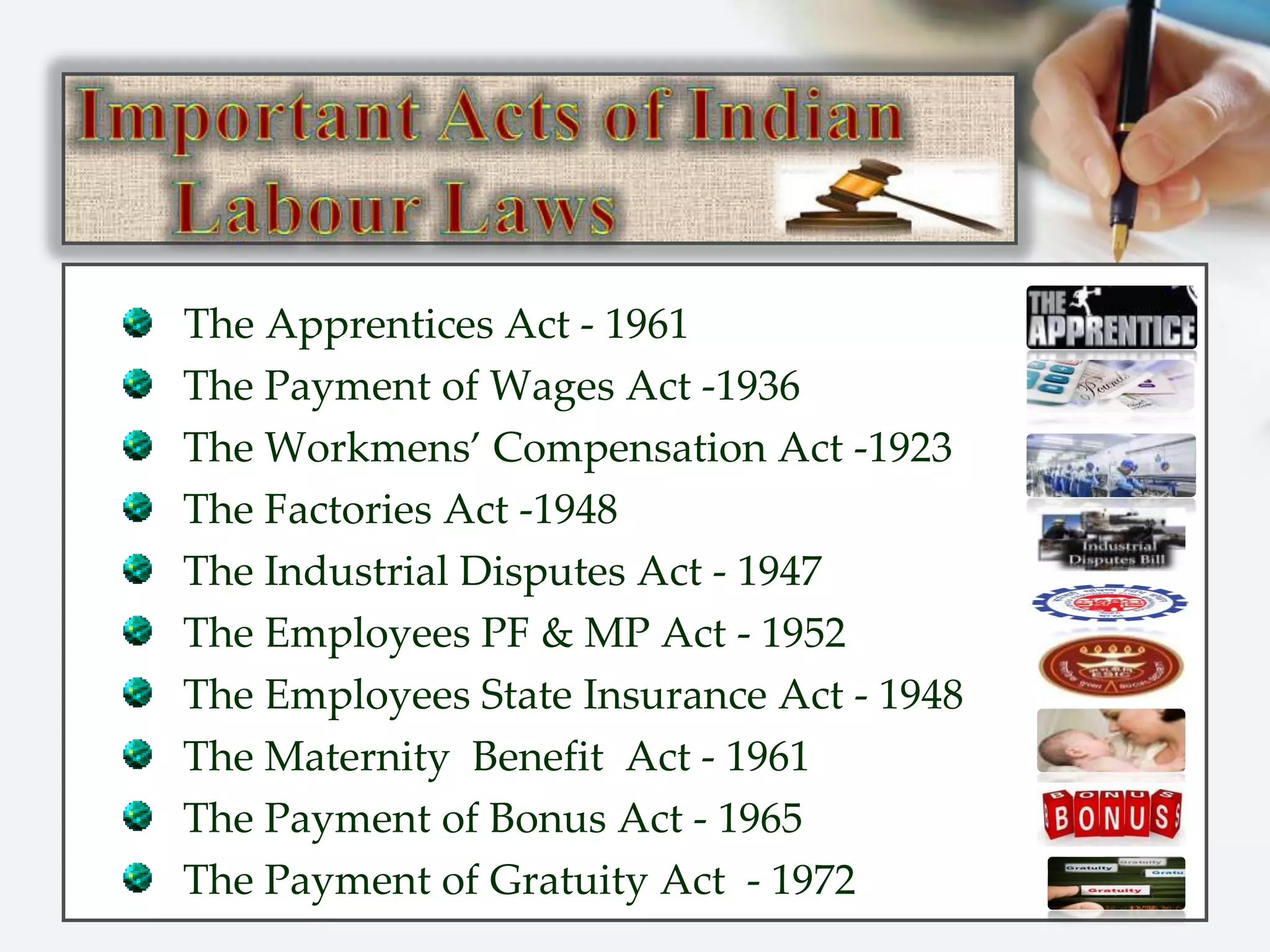 PPT on "Labour Laws in India" | PPSX