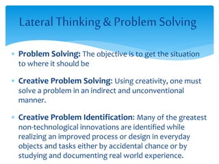 Ppt on lateral think | PPTX