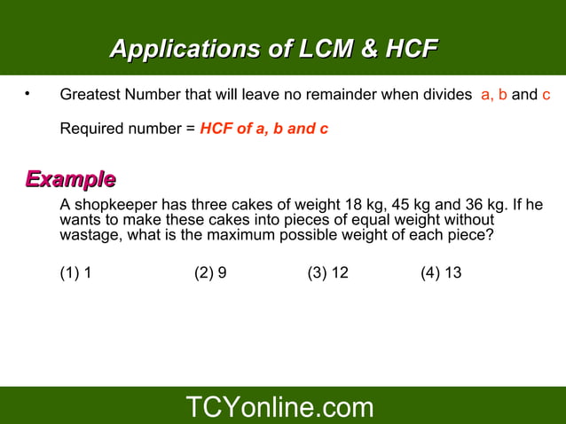 Ppt On Lcm & Hcf Questions For Cat Preparation | PPT