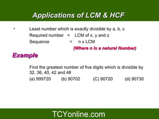 Ppt On Lcm & Hcf Questions For Cat Preparation | PPT