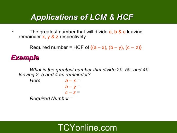 Ppt On Lcm & Hcf Questions For Cat Preparation