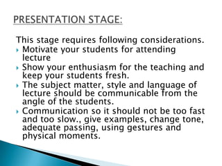 lecture strategy- method of teaching | PPTX