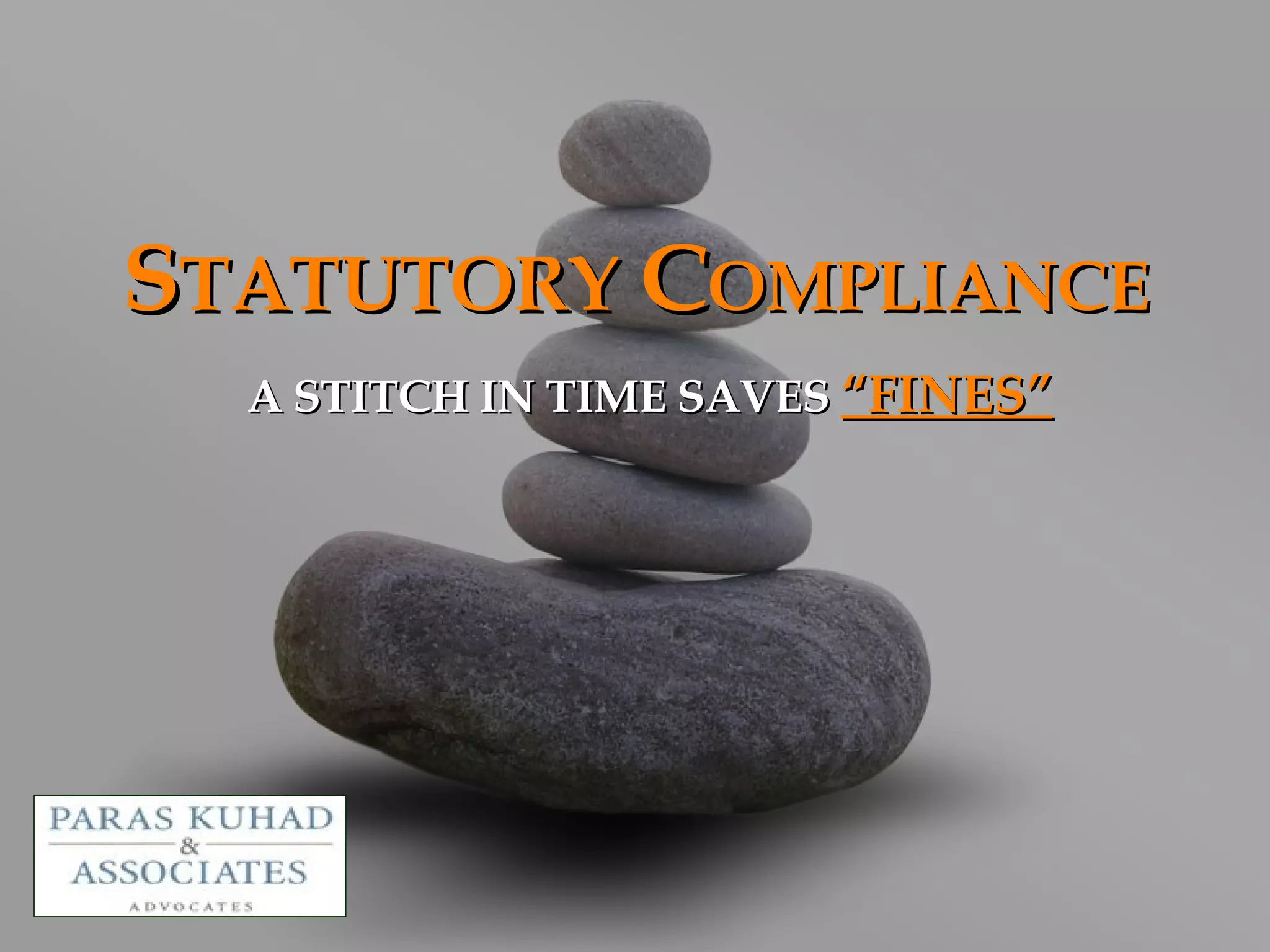 Ppt On Legal Compliances | PPT