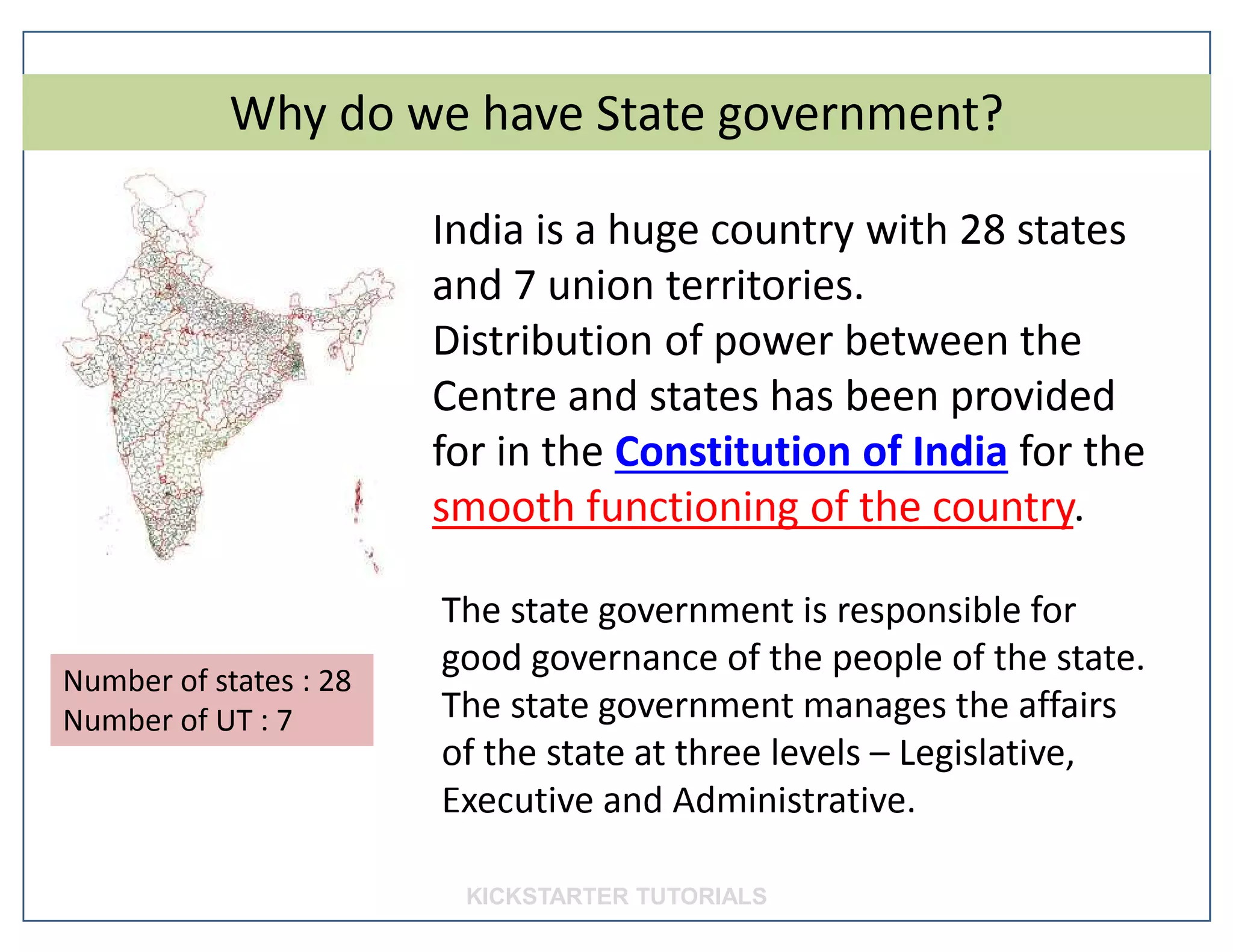 How the state government works | PPT