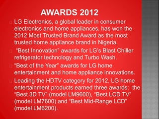 Presentation on LG | PPTX