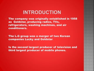 Presentation on LG | PPTX