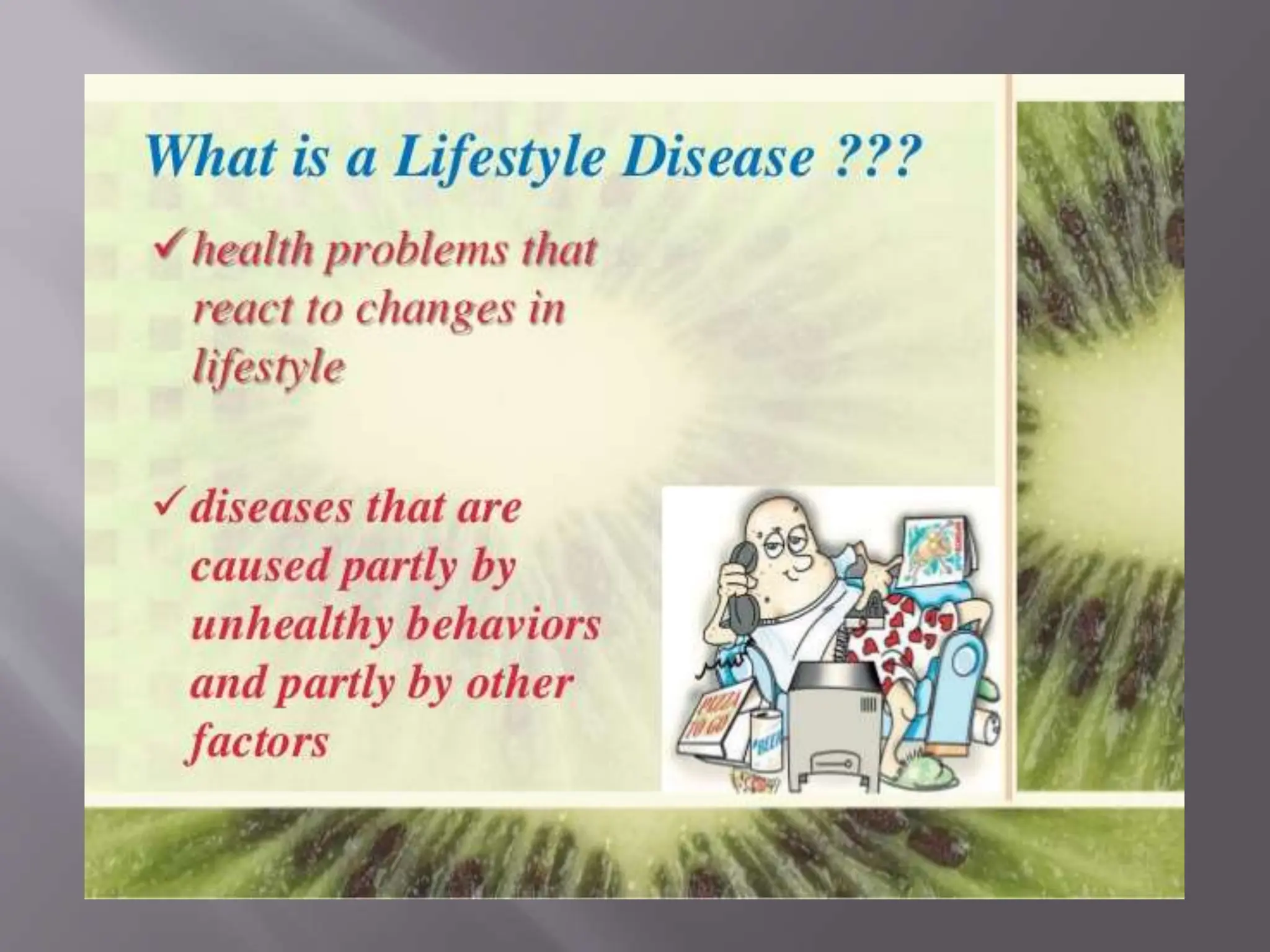 PPT ON LIFESTYLE DISEASES how we can cure | PPT