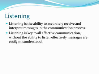 PPT on Listening. | PPTX